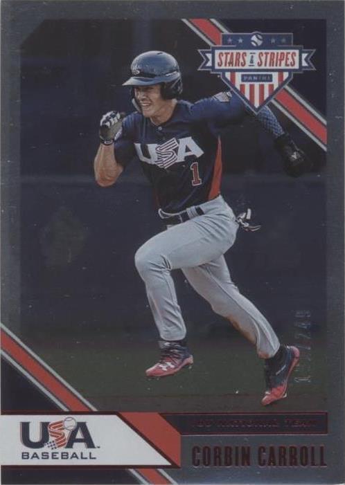 2020 Panini USA Baseball Stars & Stripes - Longevity Corbin Carroll #96 ...