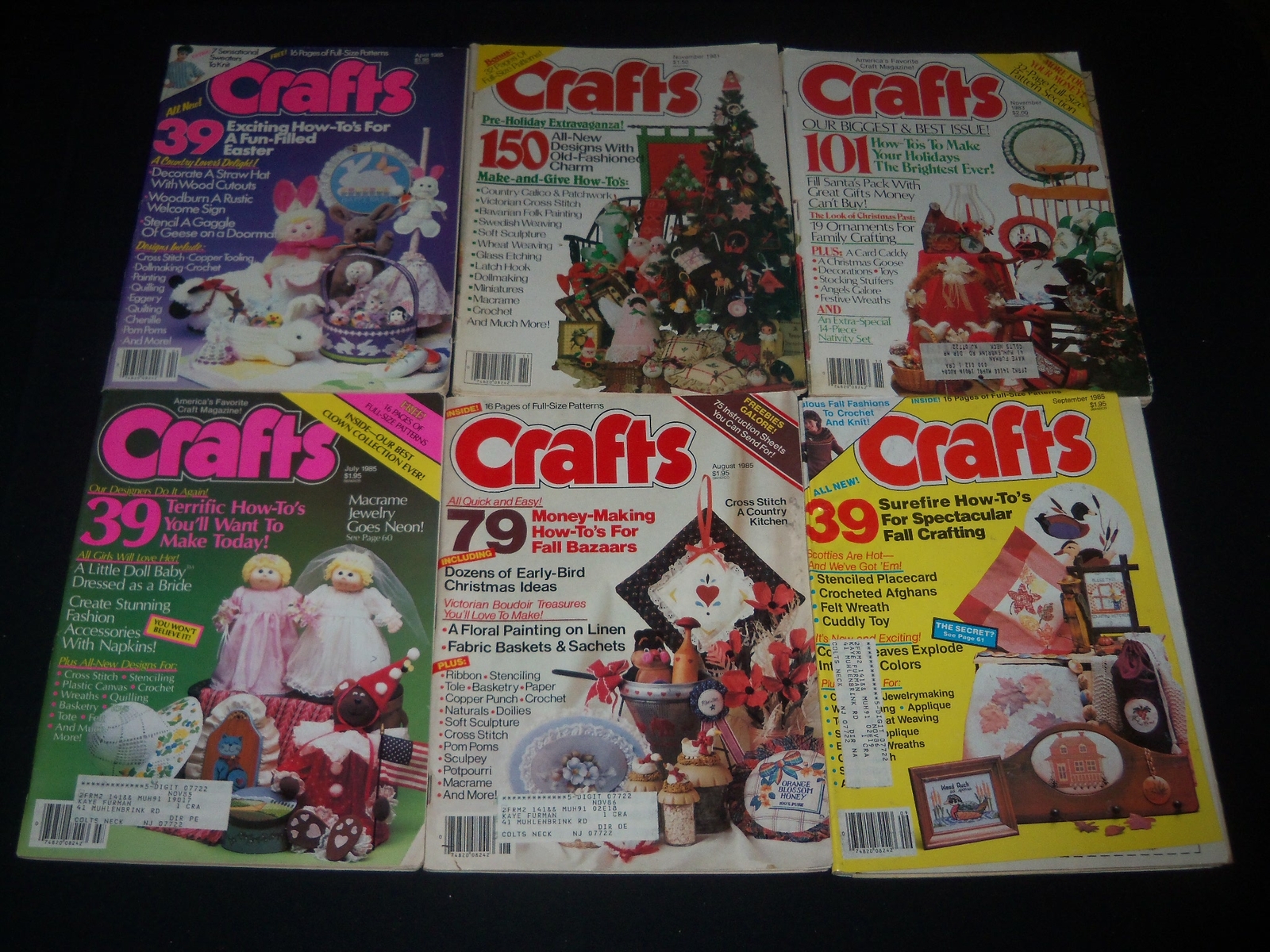 1980S-2000S CRAFTS MAGAZINE LOT OF 20 ISSUES - INCLUDES PATTERNS - PB ...