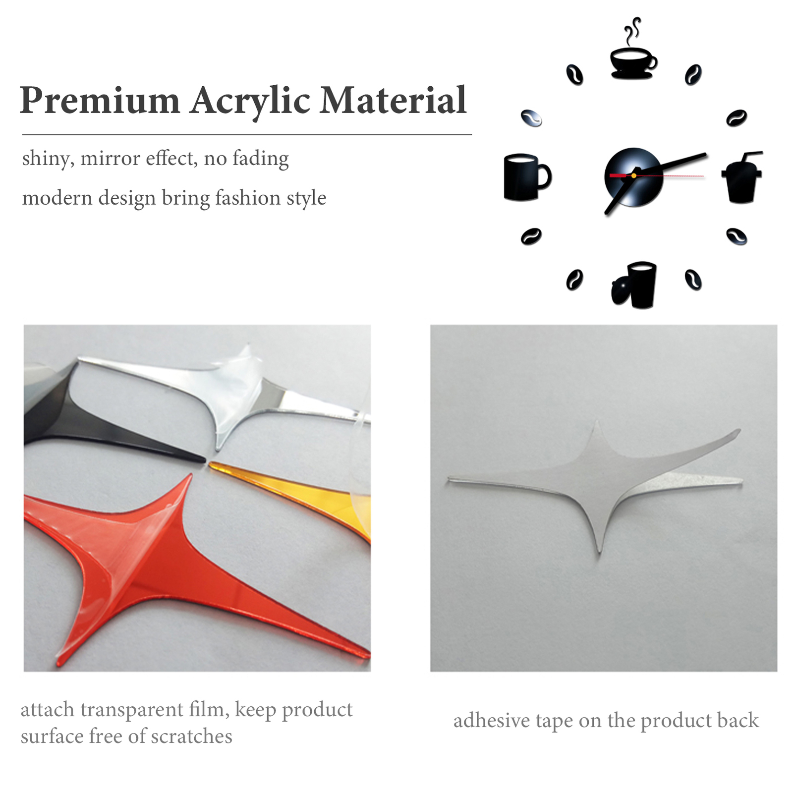 DIY Wall Frameless Mute Wall Stickers 40 Diameter Modern Design B1L3 | eBay