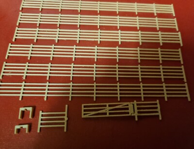 Railway 00 gauge LINESIDE FENCING Farm Fence 3D printed in wood PLA | eBay