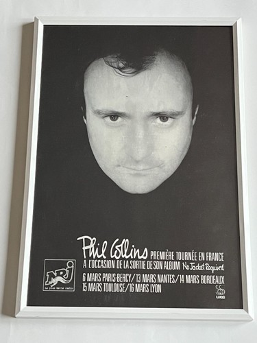 PHIL COLLINS paris publicité magazine encadrée "framed advertising ...