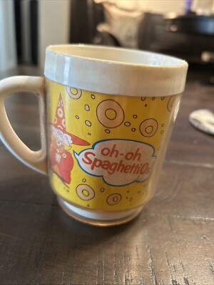 Vintage 1970's SpaghettiOs Insulated Mug Cup Wizard of O's Campbell's ...
