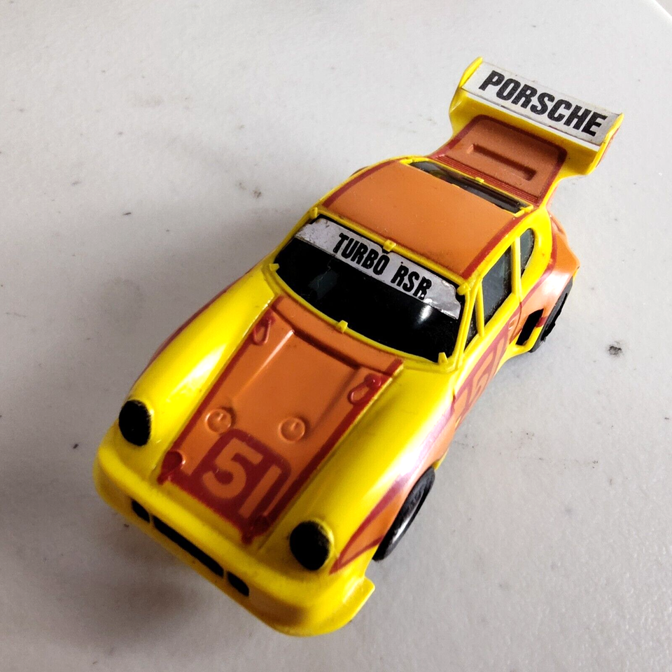 Aurora AFX PORSCHE 934 Magna Traction # 51 Slot Car Vintage Yellow ...