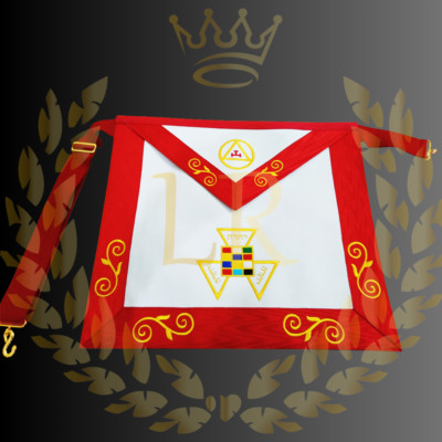 Masonic Royal Arch Past High Priest Embroidered faux leather ceremonial ...