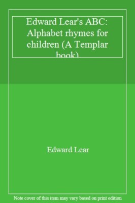 Edward Lear's ABC : alphabet rhymes for children By Edward and P | eBay