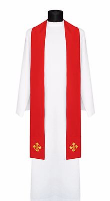 Red Gothic Clergy Stole SH18-C Vestment Rouge Étole Rot Stola Rossa ...