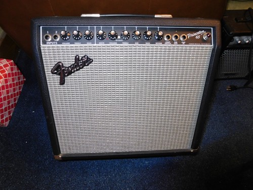 Fender Princeton 65 Solid State Guitar Amp with Cover & Reverb/Channel ...
