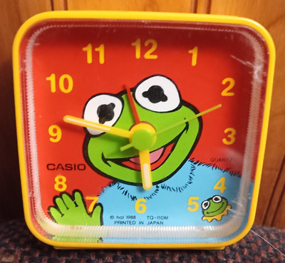 Casio Muppet Babies Kermit the Frog Quartz Travel Alarm Clock | eBay