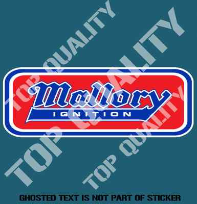 VINTAGE MALLORY IGNITION Decal Sticker Mancave Garage Dragster Toolbox ...