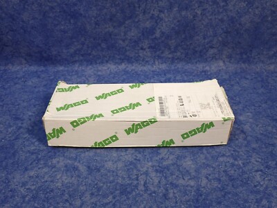 Wago 28 Pack 2002-1201 DIN 35 Rail Mount Feedthrough Terminal Block ...