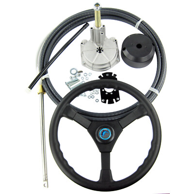 Boat Steering Kit 3M 10FT Universal Outboard Steering System Heavy Duty ...
