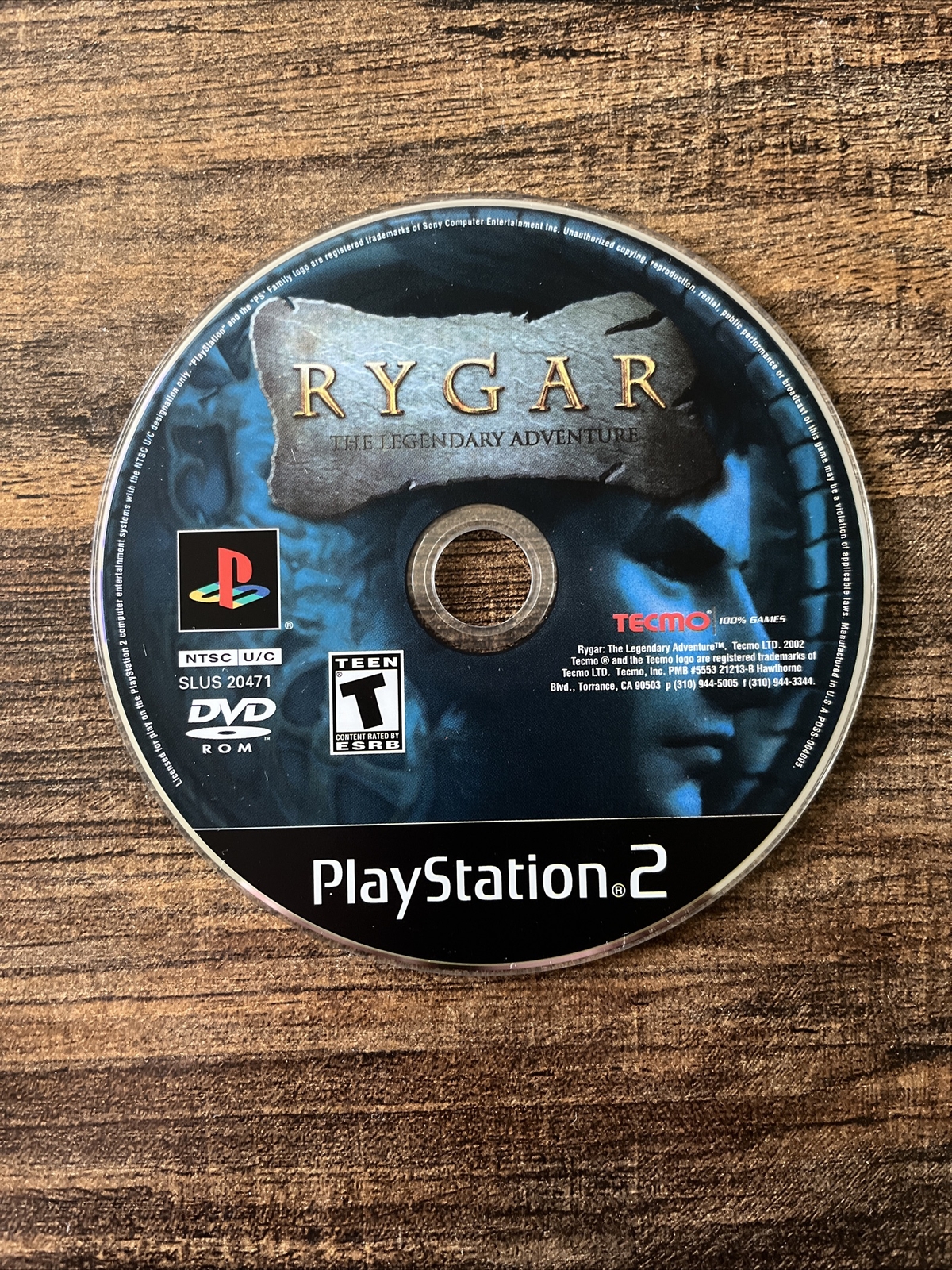Rygar: The Legendary Adventure (Sony PlayStation 2, 2002) Disc Only ...