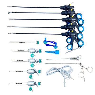16pc Laparoscopic Instruments Surgical Surgery Set Endoscopy Forceps ...