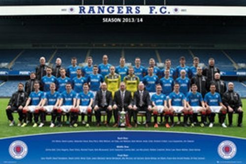 SOCCER POSTER Rangers Football Club Team Photo 2013 2014 36x24 Poster ...