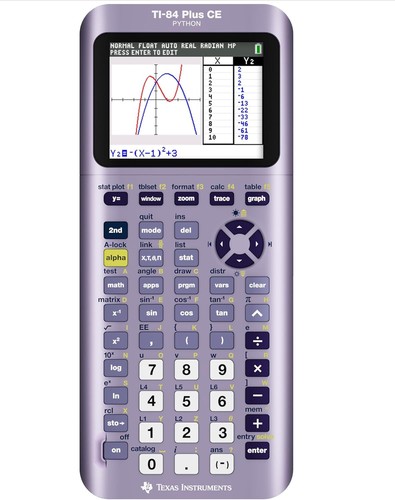 TI-84 Plus CE Python Enhanced Graphing plus Infinitely Iris (Purple) | eBay