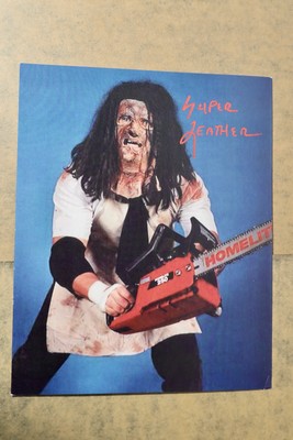 Super Leather (Leatherface) Signed Shikishi Autograph Board – FMW/WWE ...