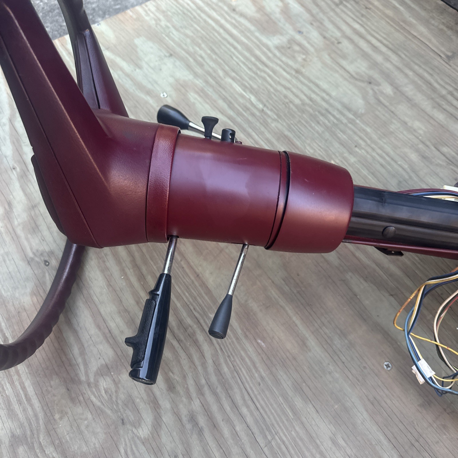 1986 Dodge Ram VAN Tilt Steering Column B150 B250 W250 86 87 Maroon No ...