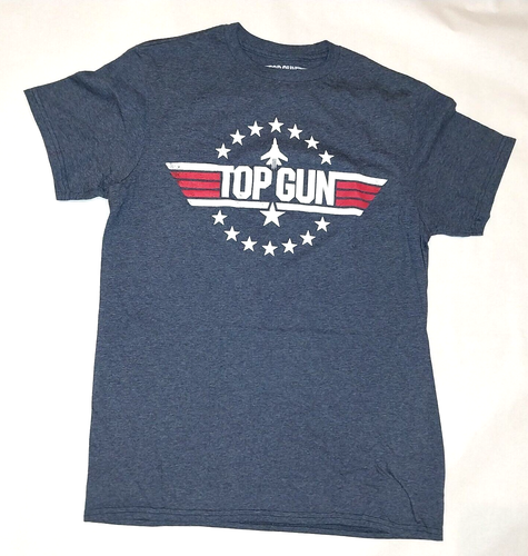 Top Gun Blue Mens T-Shirt Small Movie Classic Logo | eBay