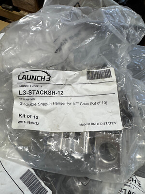 (10) Launch3 L3-STACKSH-12 Stainless Steel Stackable Snap-in Hangers USA | eBay