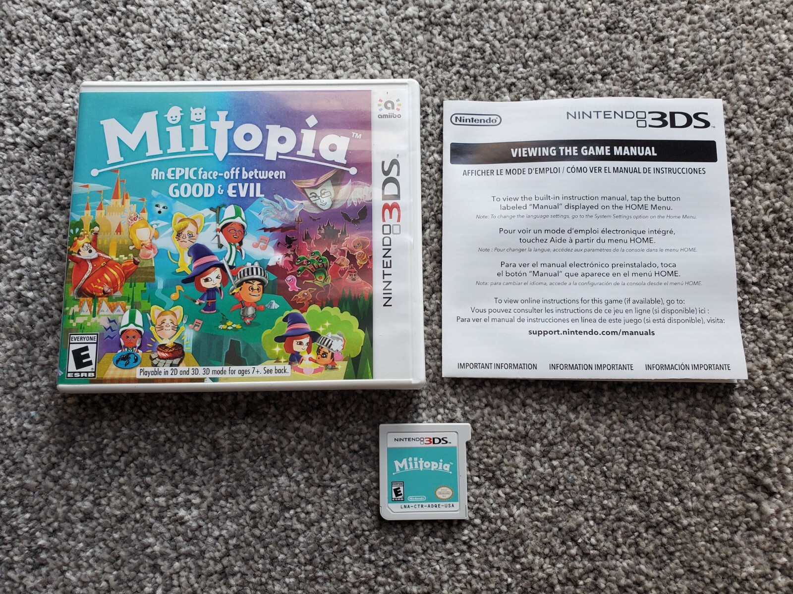 Miitopia (Nintendo 3DS) XL 2DS Game w/Case & Insert 45496744700 | eBay