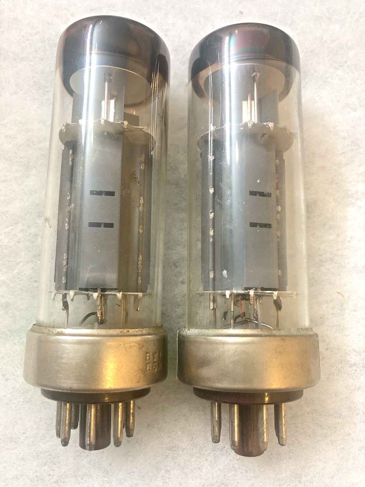 Mullard Philips EL34 6CA7 Metal Base Disc getter, Good Testing, Matched ...
