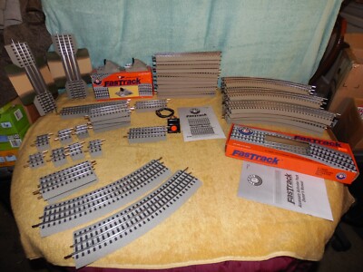 LIONEL LOT 1 FASTRACK TRACK STRAIGHT CURVE BLOCK ISOLATION UNCOUPLER ...