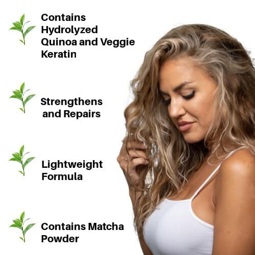 Ecoslay Matcha Boost - Quinoa & Keratin Protein Hair Treatment Repair ...