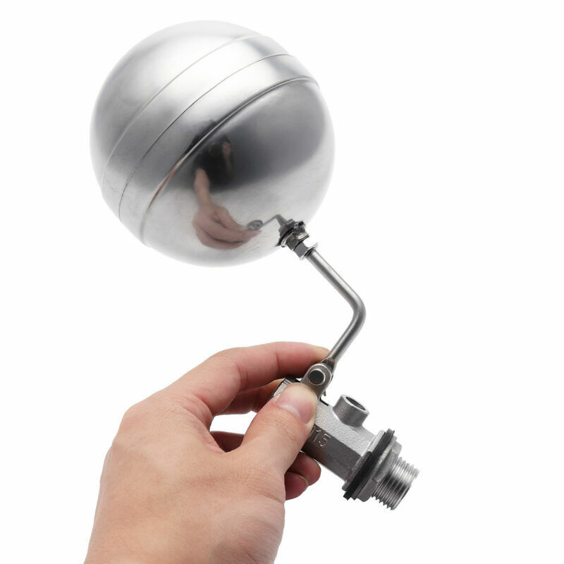 DN15 1/2" Stainless Steel Floating Ball Valve Adjustable Water Level | eBay