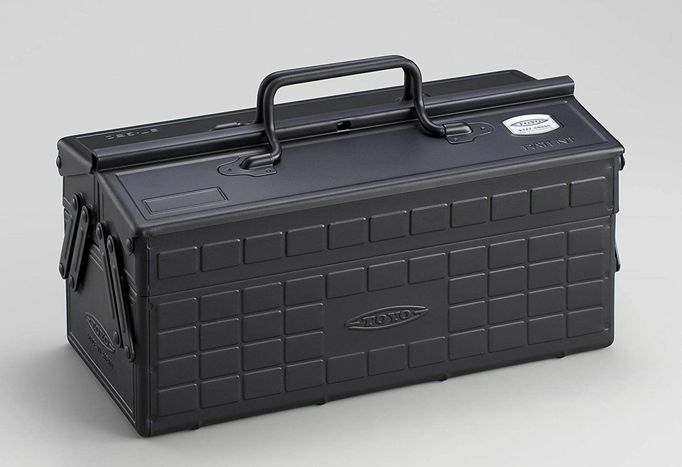 TOYO Steel 2 stage tool box ST-350 BK2 Matte BK black New | eBay