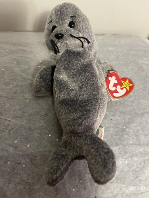 TY Beanie Baby Slippery The Seal RARE 1998 Retired WITH TAG ERRORS | eBay