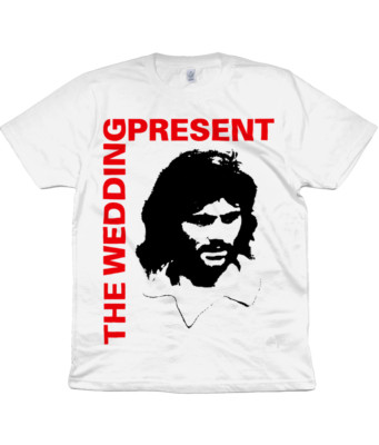 THE WEDDING PRESENT - GEORGE BEST - 1987 - B/W Organic t-shirt - Indie ...