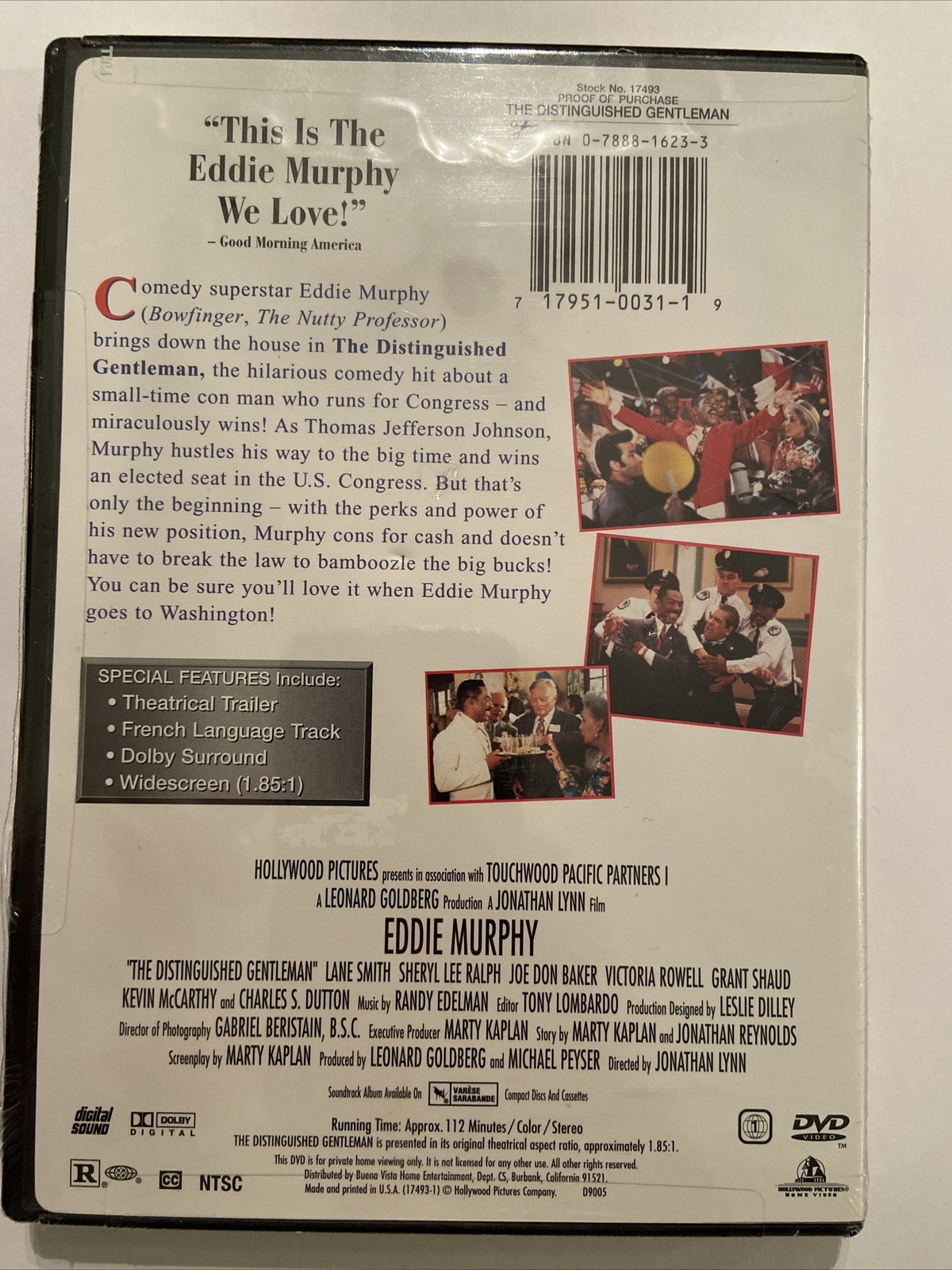 The Distinguished Gentleman (DVD, 1999) COMEDY EDDIE MURPHY BRAND NEW ...