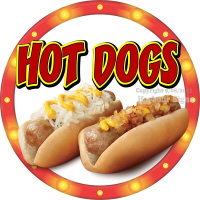 Hot Dogs DECAL (Choose Size) Concession Food Truck Vinyl Sticker c2 | eBay