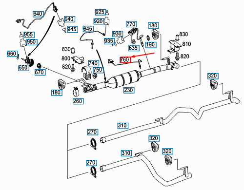Mercedes-Benz C W205 Soot Particulate Sensor A0009050608 Genuine for ...