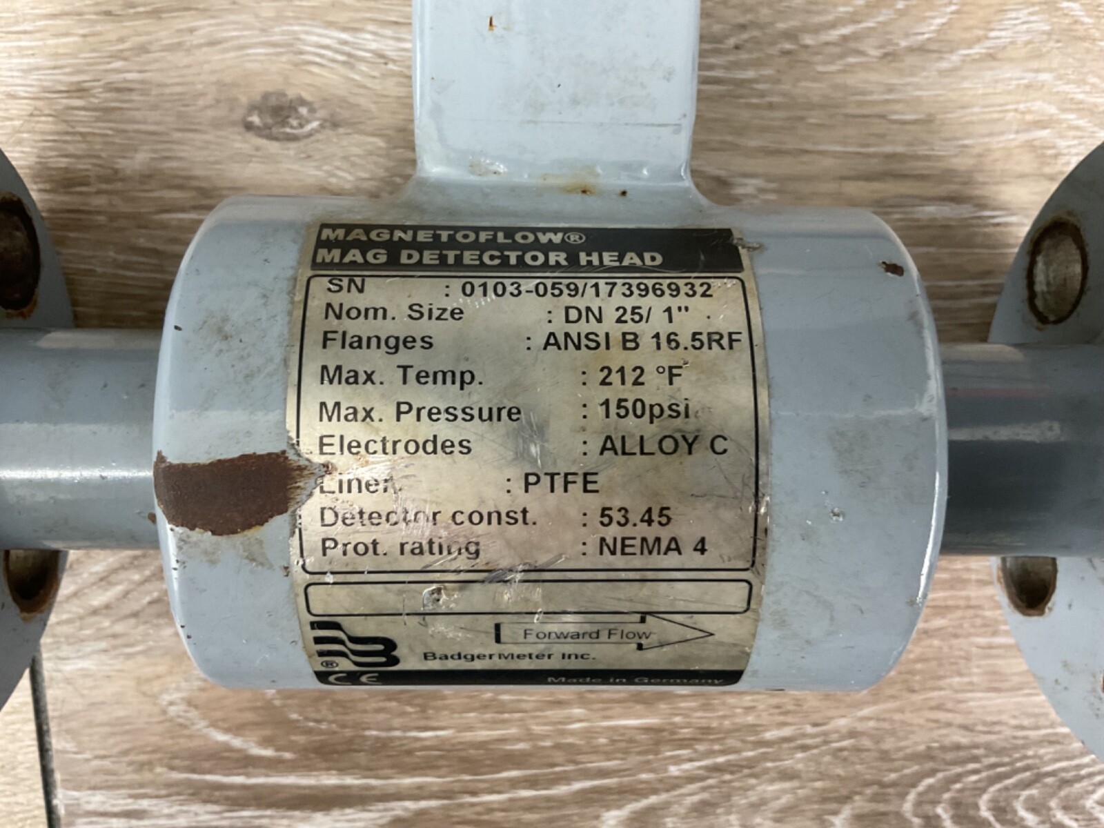 Badger Meter Magnetoflow Mag Converter Mag Detector Head PRIMO 9005008 ...