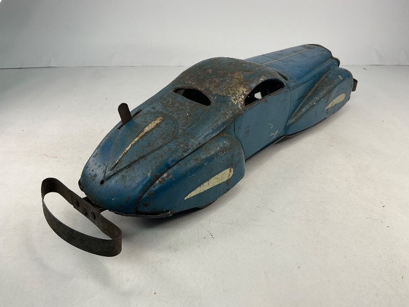 MARX Marvel Streamlined Reversible Tin Wind up Blue Bumper Car | eBay