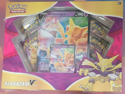 Pokémon TCG: Alakazam V Collection Box - Factory Sealed | eBay