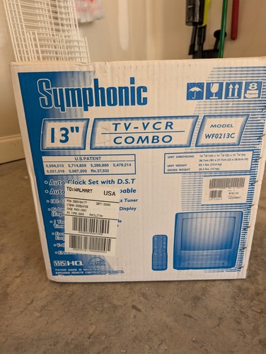 Symphonic 13" TV-VCR Combo (FACTORY SEALED) | eBay