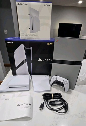 PlayStation 5 Pro w/ Disc Drive & Gray 30th Anniversary Style Plates | eBay