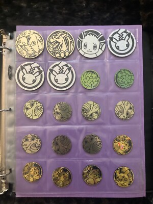 Pokemon TCG Official TOKENS Lot of 84 SHINY Coins Tokens RARE with ...