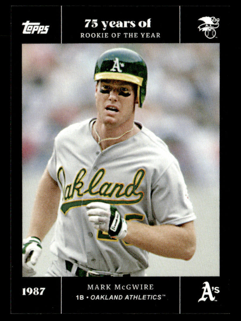 2022 Topps MLB Rookie of the Year 75th Anniversary #25 Mark McGwire ...