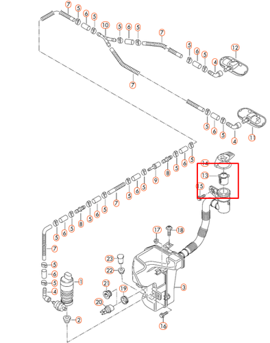 NEW GENUINE AUDI VOLKSWAGEN UNIVERSAL WIPER WASHER WINDSHIELD FILTER ...