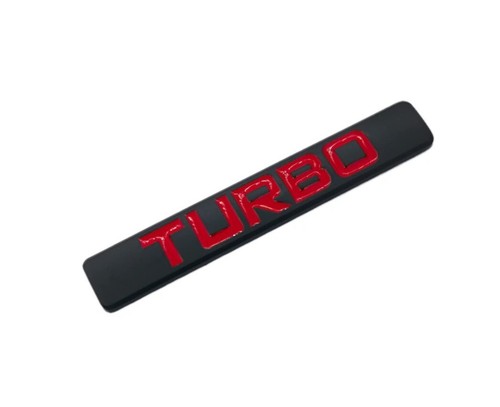 Turbo Boot Badge Black Red Emblem for Ford Focus Fiesta Escort RS SL ...
