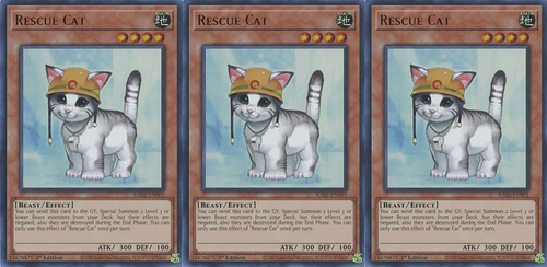 ***3X RESCUE CAT*** RA02-EN001 ULTRA RARE NM YUGIOH | eBay