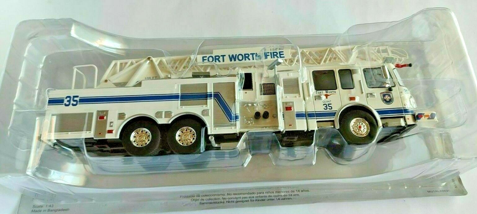 Fire Truck US 105'RM Smeal spartan Fort Worth 1/43 new in box diecast ...