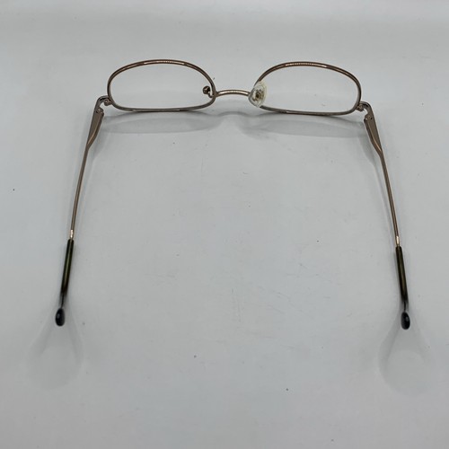 Andrew Earthtone Eyeglasses 53-19-140 Gold Metal Round Frames | eBay