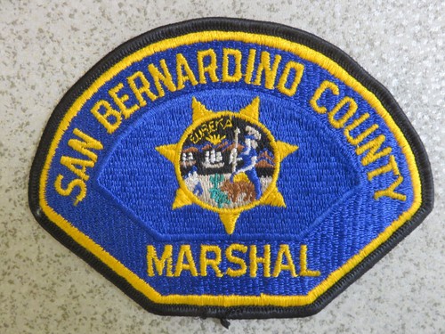 Older San Bernardino County Marshal shoulder patch, New cond., CA ...