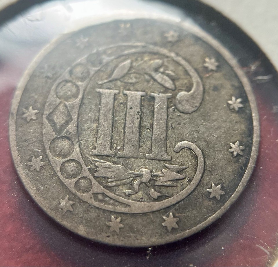 1859 Three 3 Cent 3C Silver Trime US Antique Coin | eBay