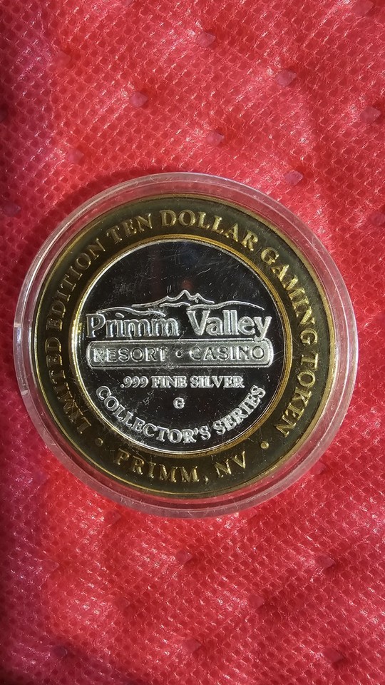 PRIMM VALLEY $10 Gaming Token/.999 Fine Silver. Bonnie & Clyde. Limited ...