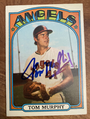 1972 TOPPS #354 TOM MURPHY Autographed AUTO Card - CALIFORNIA ANGELS | eBay